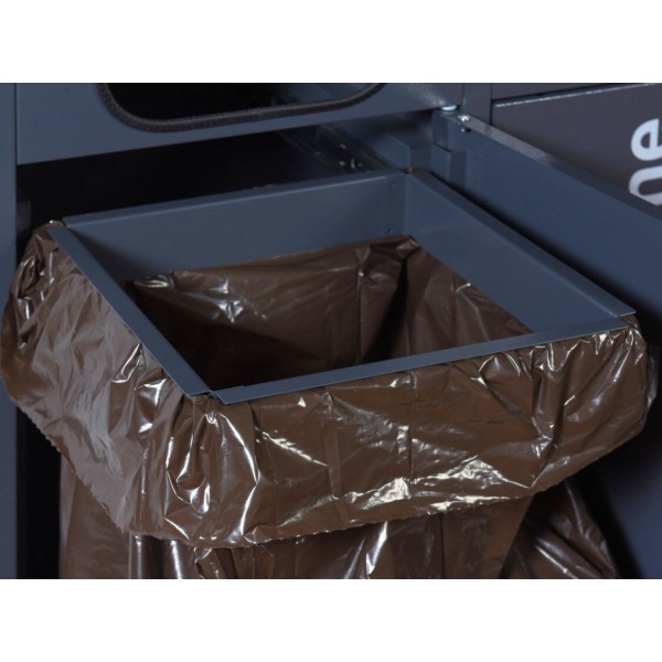 Kosz do segregacji 2-komorowy Eco Estri 2 x 60L - ECO24